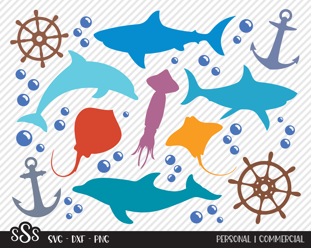 Deep Sea Fish Bundle | Outdoor SVG - So Fontsy