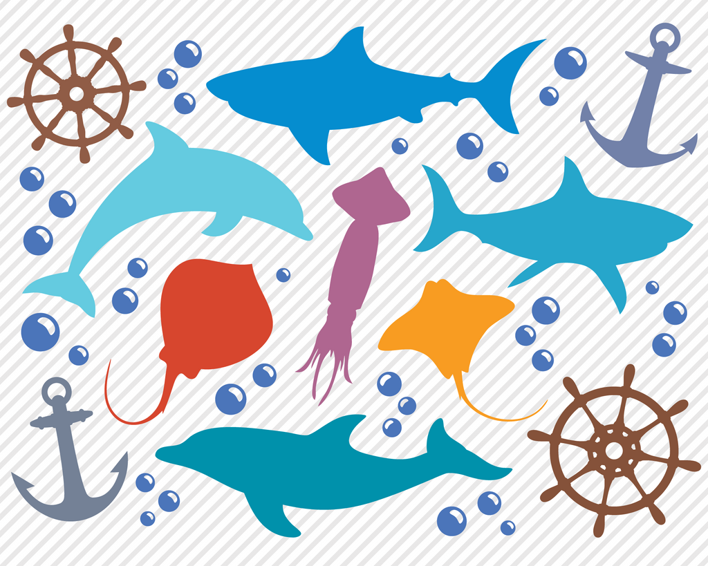 Deep Sea Fish Super Bundle | Outdoor SVG - So Fontsy