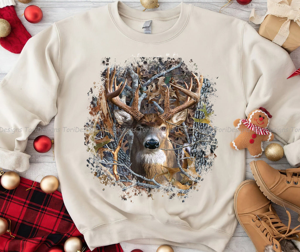 Deer Hunting PNG Sublimation Design Download - So Fontsy