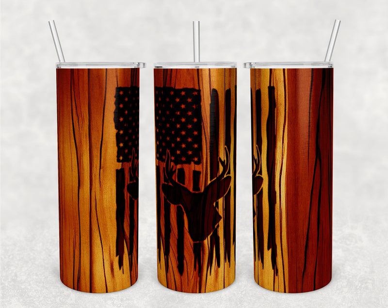 Deer Hunting Tumbler Wraps Bundle, 20 Oz Skinny Tumbler Hunting ...
