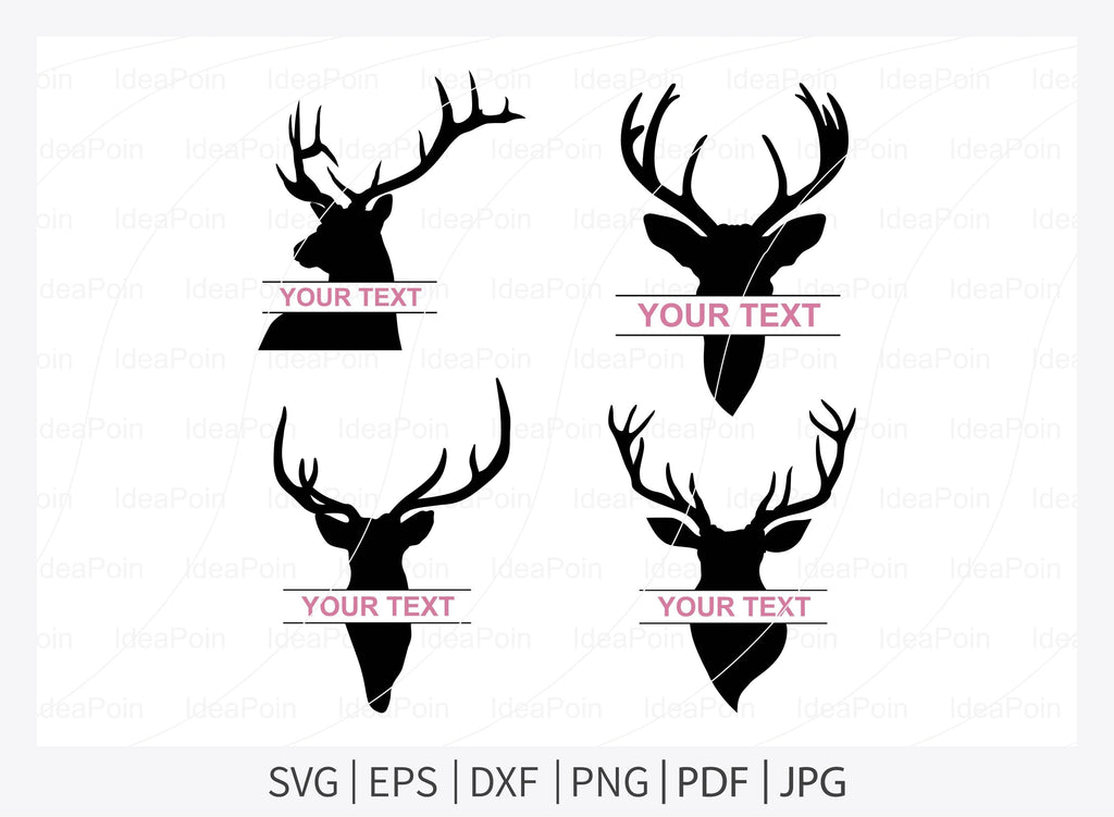 Deer monogram svg, Deer svg bundle, Antler Monogram SVG, Antler Decal ...