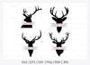 Deer monogram svg, Deer svg bundle, Antler Monogram SVG, Antler Decal ...
