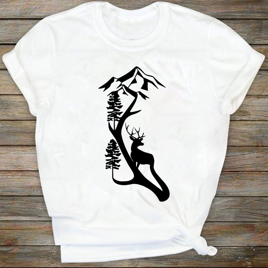 Deer Scene Svg file, Svg Files For Cricut, 24oz Venti Cold Cup Design ...