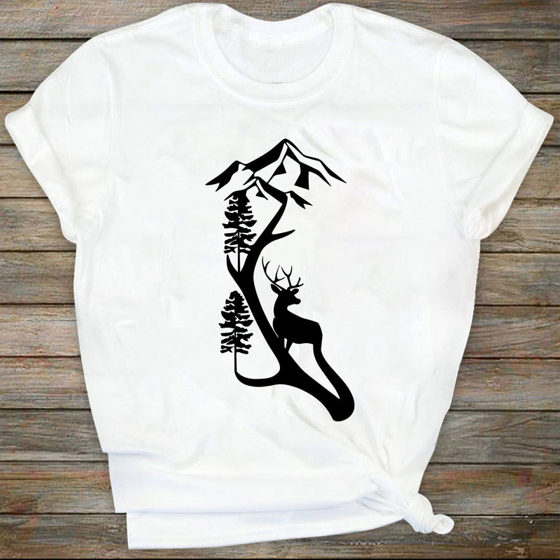 Deer Scene Svg file, Svg Files For Cricut, 24oz Venti Cold Cup Design ...