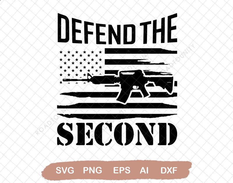 Defend Second Amendment SVG Sublimation Patriotic Print Design America ...