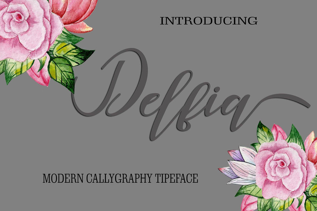 Delfia Script - So Fontsy