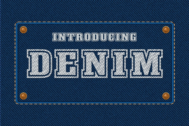 Denim Fonts - So Fontsy