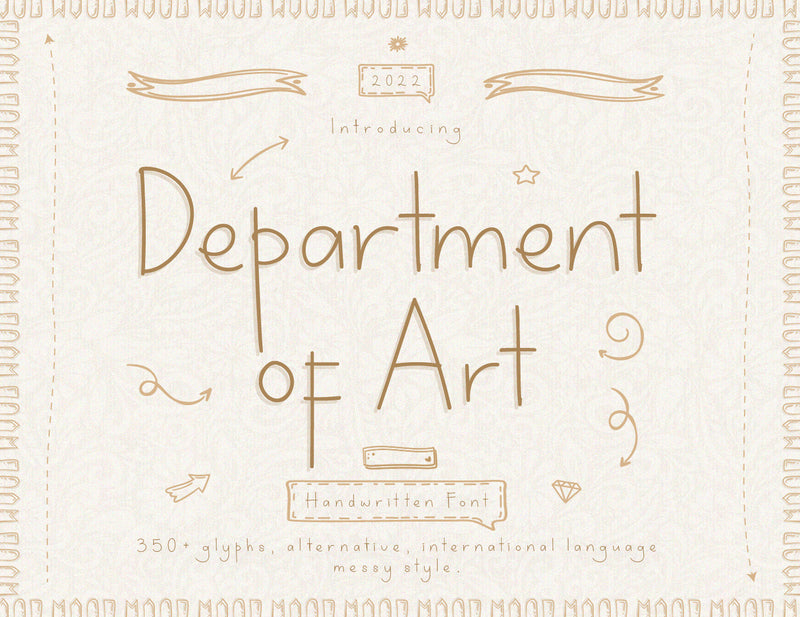 Department of Art Modern Script - So Fontsy