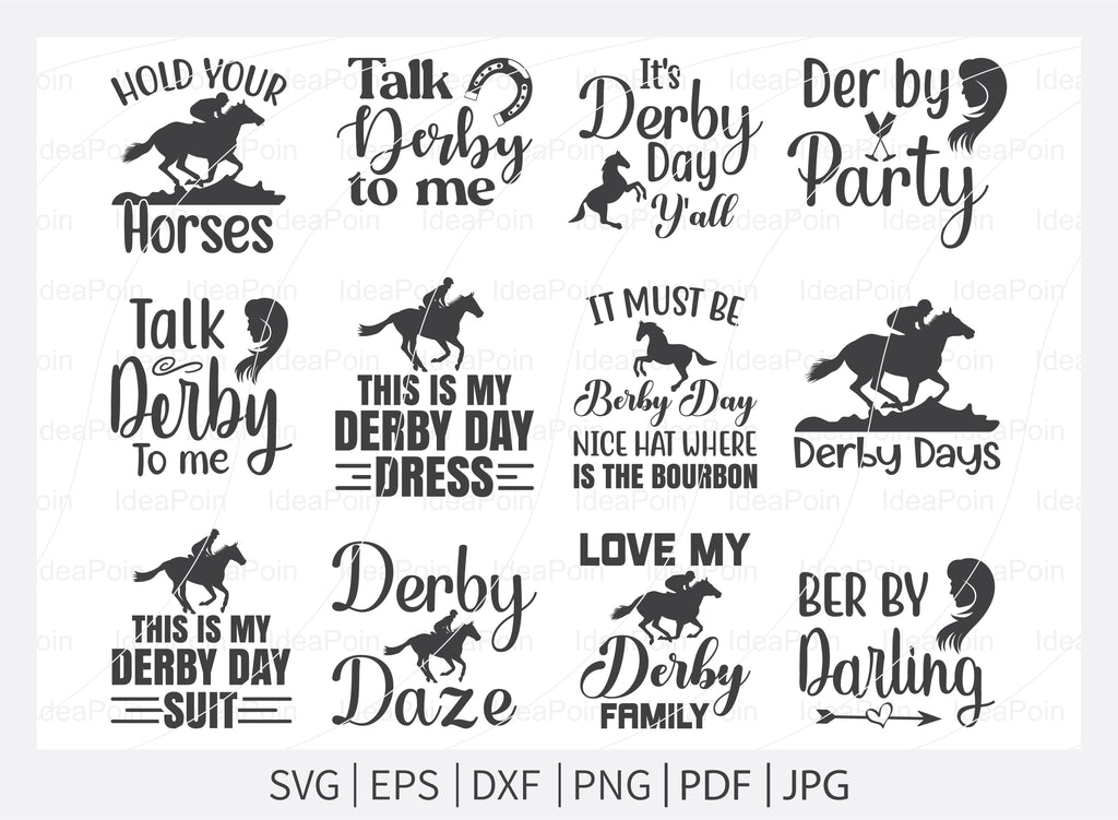 Derby Days SVG File, Talk derby to me Svg, Derby Days Design, Horse ...