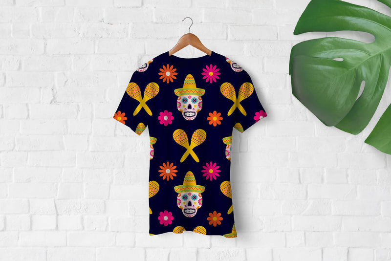 Dia De Los Muertos Seamless Patterns. Mexican Digital Paper - So Fontsy