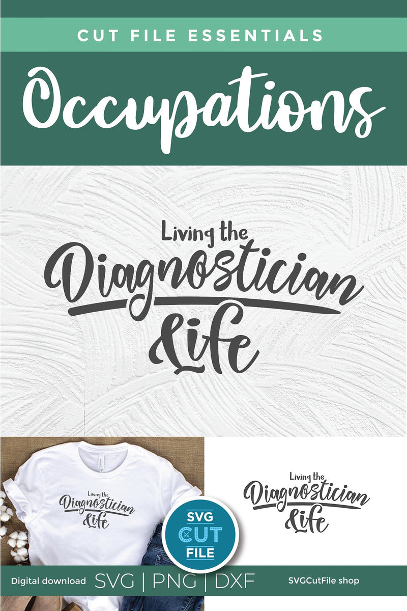 Diagnostician svg, diag svg, school diagnostician, life - So Fontsy