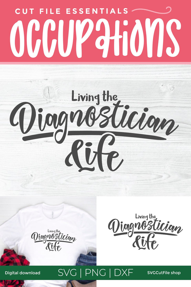 Diagnostician svg, diag svg, school diagnostician, life - So Fontsy