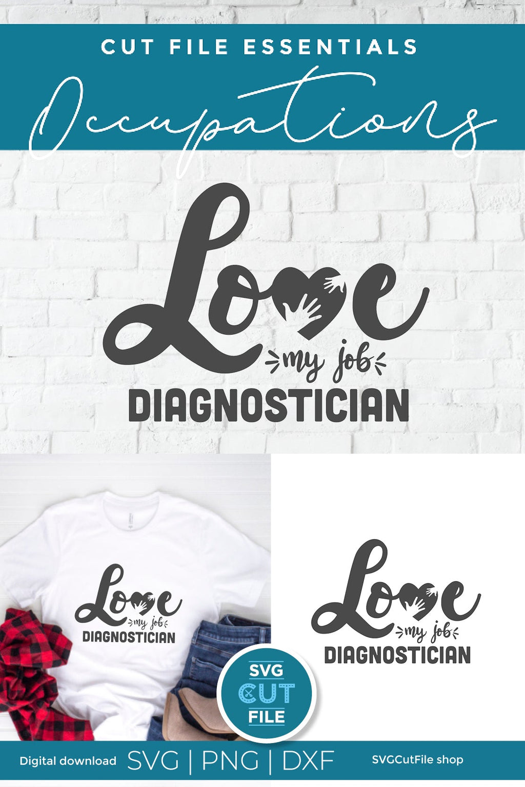 Diagnostician svg, diag svg, school diagnostician, love my job - So Fontsy