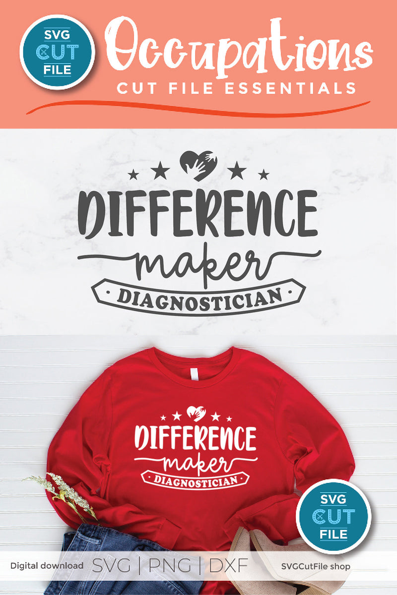 Diagnostician svg, diag svg, school diagnostician - So Fontsy