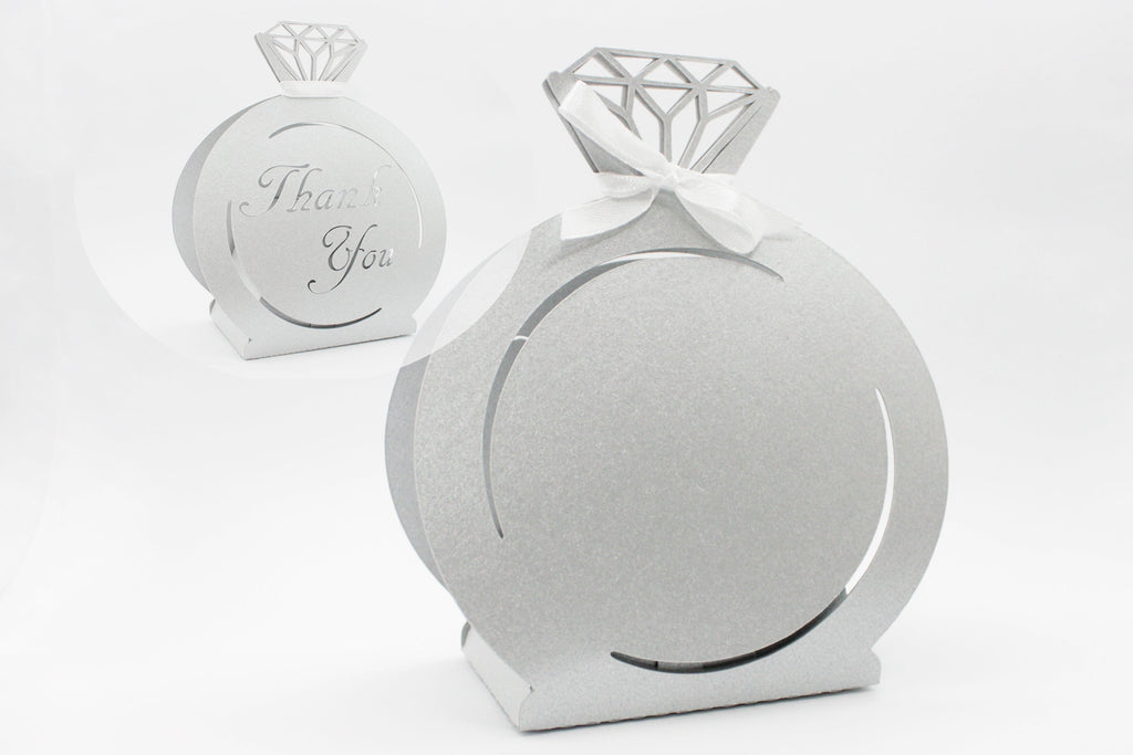 Diamond favor box template, Diamond gift box svg - So Fontsy