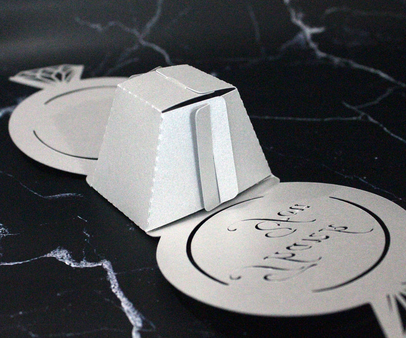 Diamond favor box template, Diamond gift box svg - So Fontsy