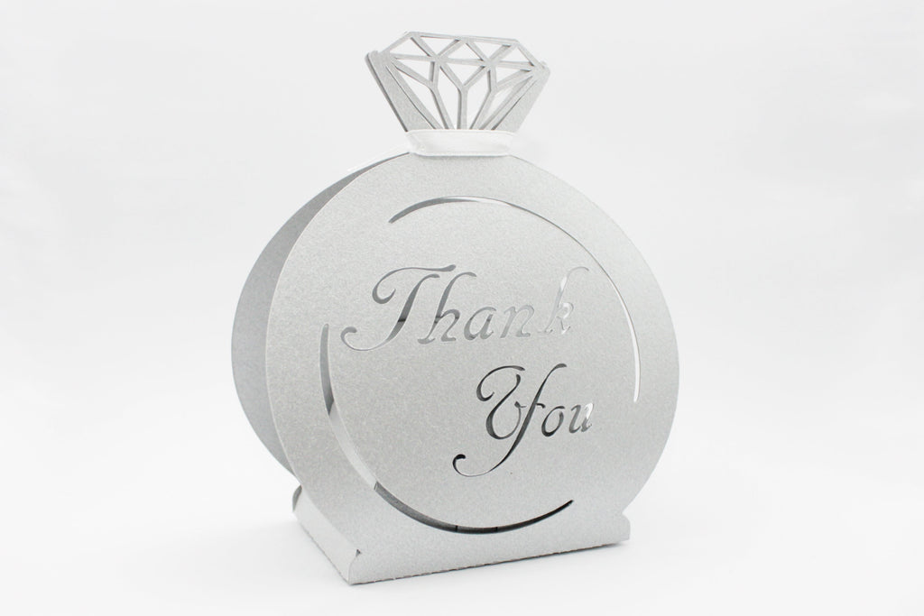 Diamond favor box template, Diamond gift box svg - So Fontsy