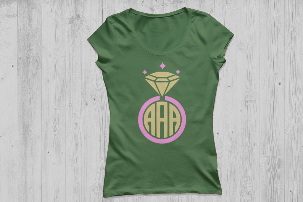 Diamond Ring Monogram| Diamond Ring SVG Cut Files - So Fontsy