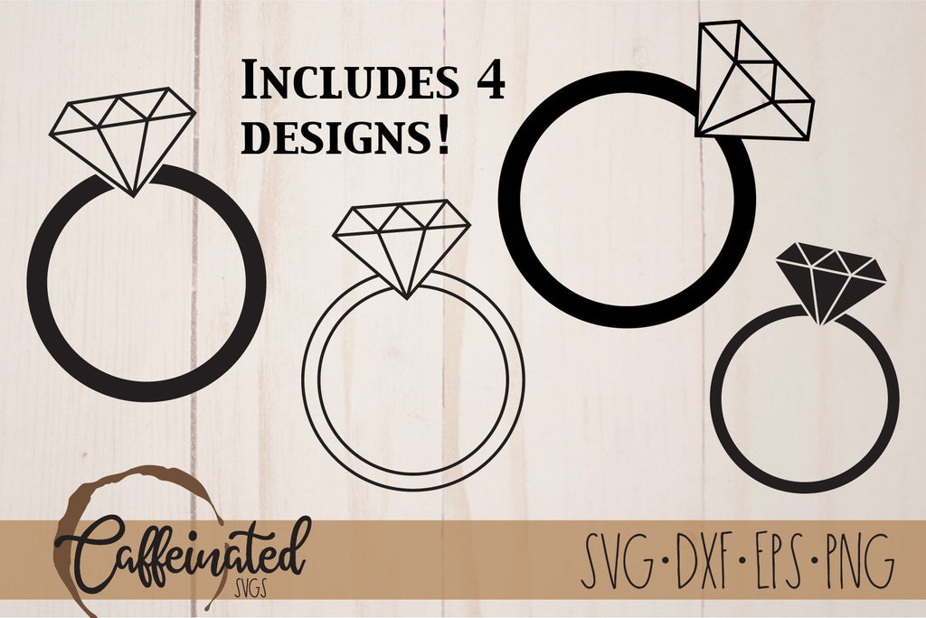 Diamond Ring SVG - So Fontsy