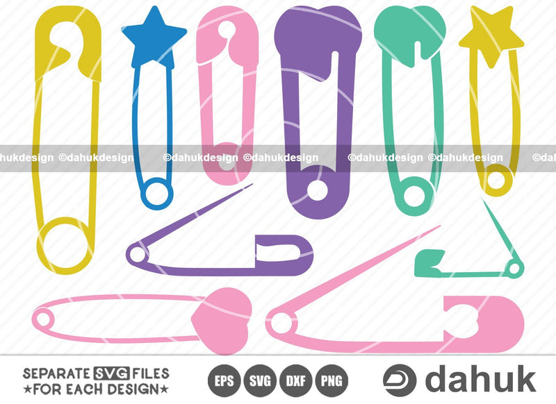 Diaper pin svg, Safety pin vector, Diaper pin clipart, Diaper pin ...
