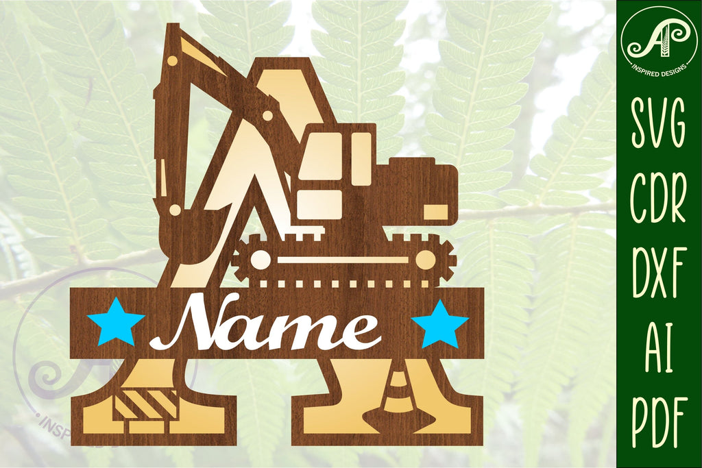 Digger Capital Monogram Letter A SVG - So Fontsy