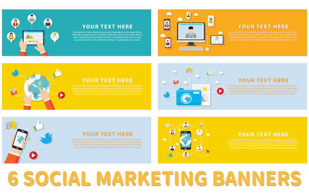 Digital Marketing Banner Templates - So Fontsy