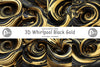 Digital Paper 3D Whirlpool Black Gold - So Fontsy