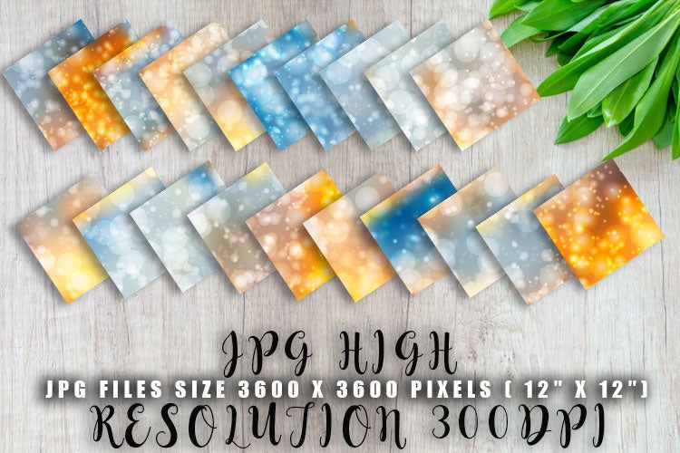 digital paper bokeh background - So Fontsy