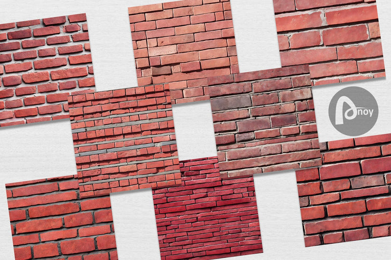 Digital Paper Brick Texture - So Fontsy