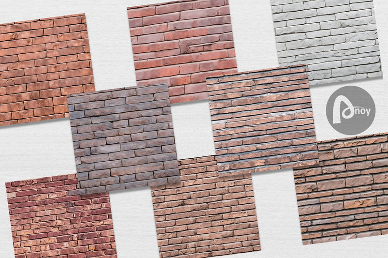 Digital Paper Brick Wall Texture - So Fontsy