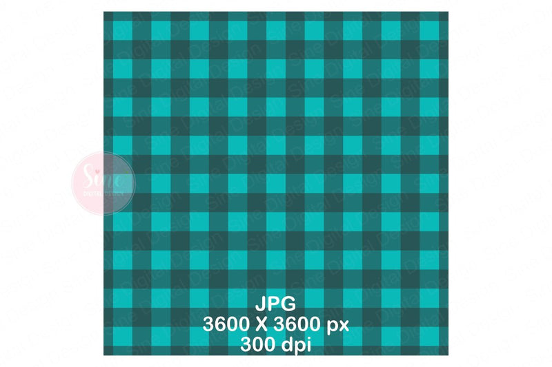 Digital Paper - Buffalo Plaid Pattern Seamless Backgrounds Pack - So Fontsy
