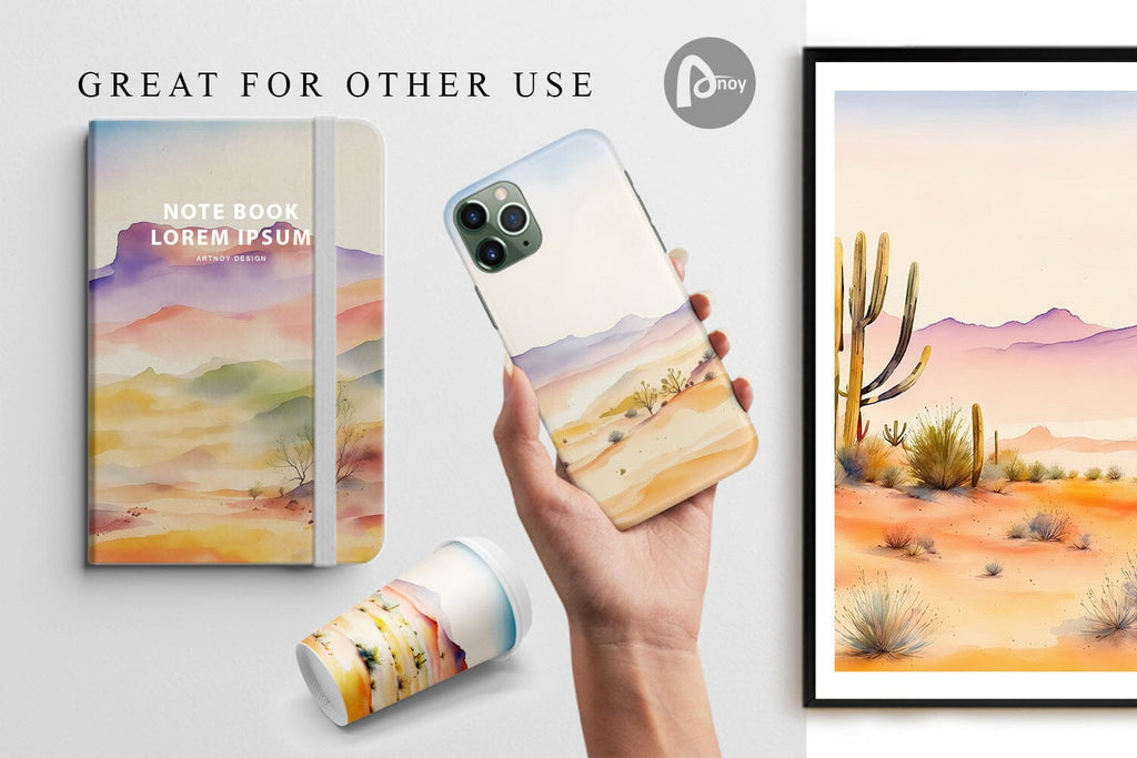 Digital Paper Desert Landscape - So Fontsy