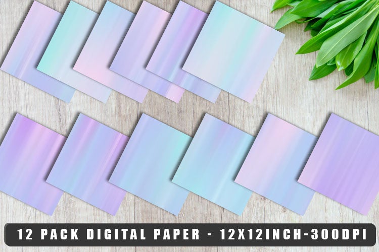Digital paper gradient Blur texture unicorn color background - So Fontsy