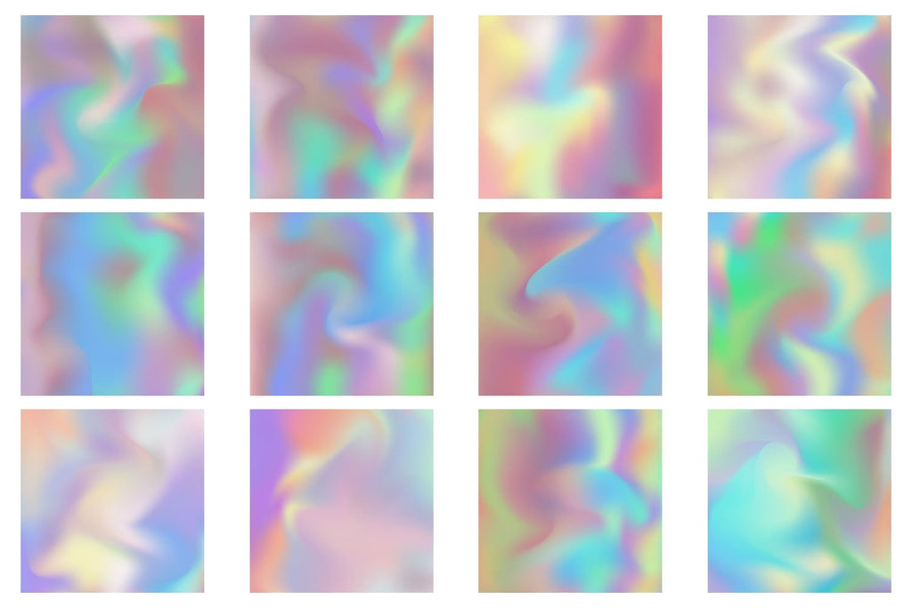 Digital Paper hologram wave background - So Fontsy