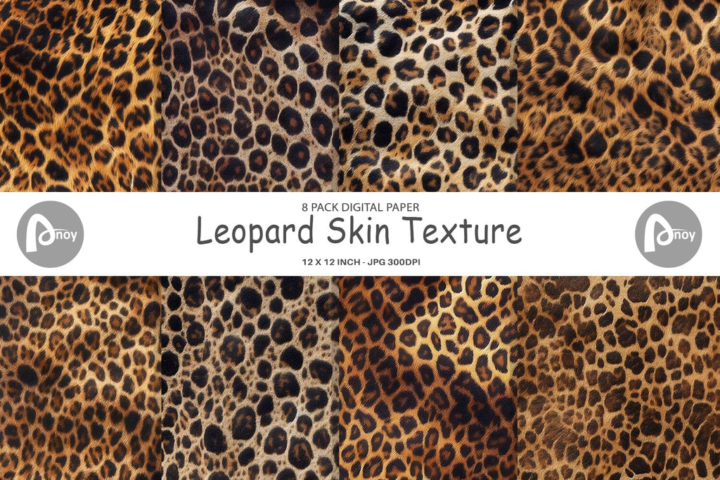 Digital Paper Leopard Skin Texture - So Fontsy