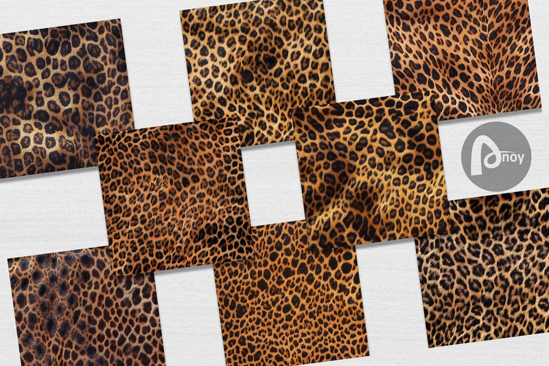 Digital Paper Leopard Skin Texture - So Fontsy