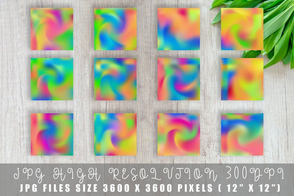 Digital paper wave texture and gradient rainbow color background - So ...