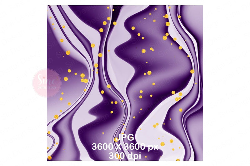 Digital Papers - Purple Ink Glitter Background Pack - So Fontsy