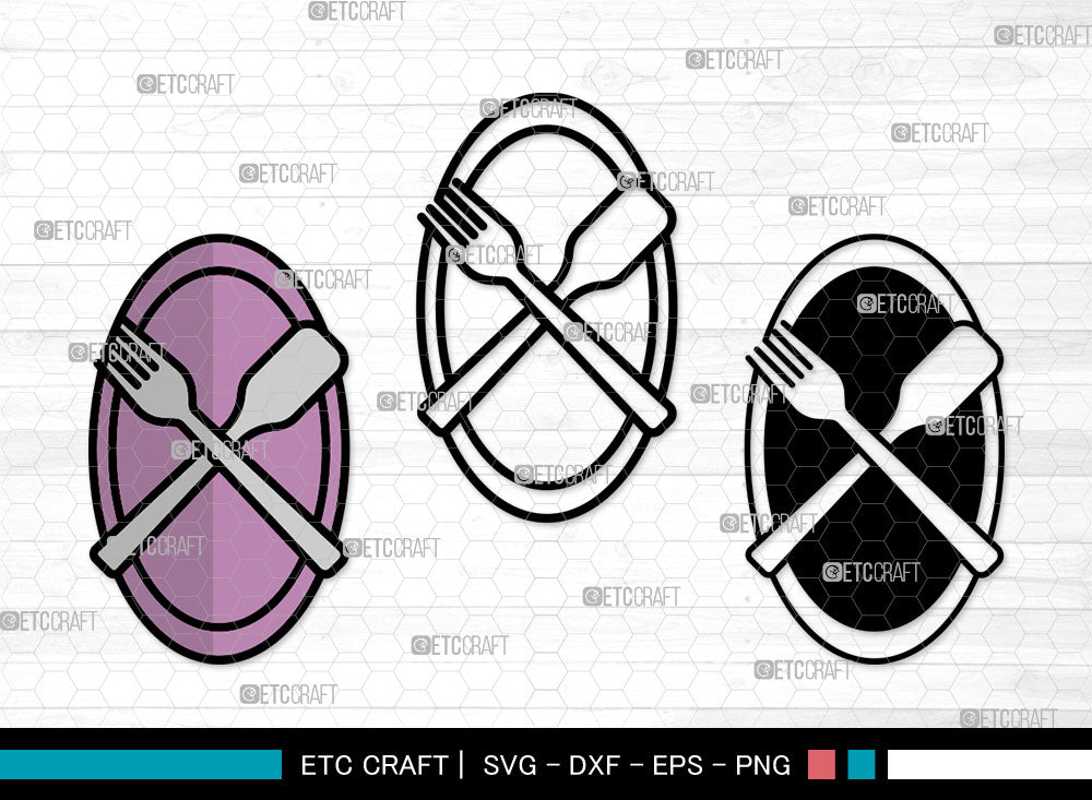 Dinner Plate Icons Color, Dinner Plate Svg, Plate Svg, Dinner Plates ...