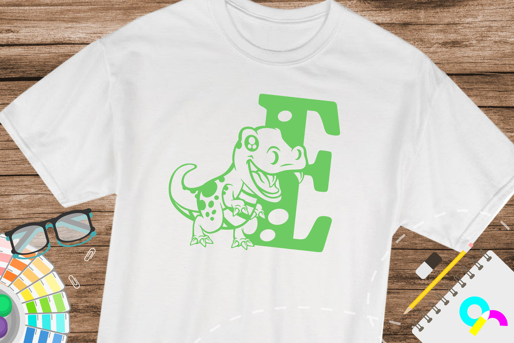 Dinosaur Alphabet letter E svg - So Fontsy