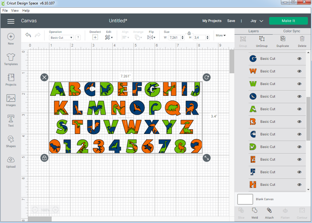 Dinosaur Letters and Numbers Layered SVG - So Fontsy