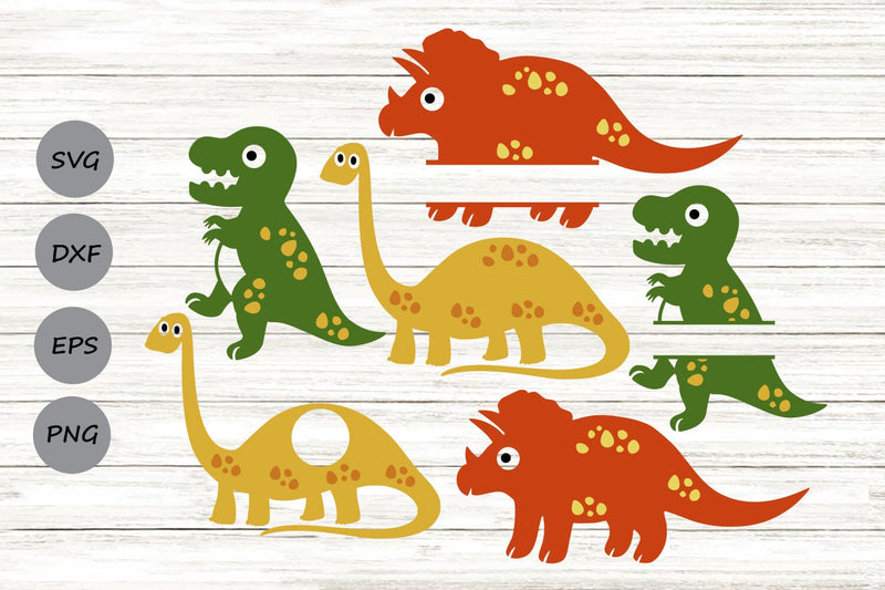 Dinosaur Monogram| Animals Monogram SVG Cutting Files. - So Fontsy