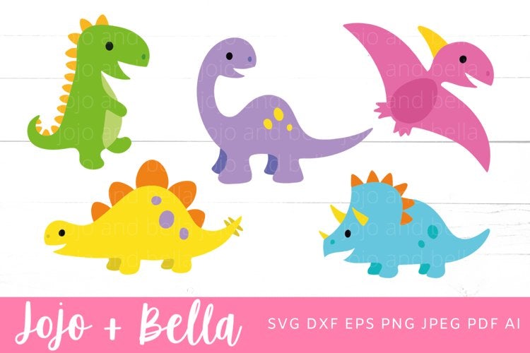 Dinosaur SVG, bundle, Baby Dinosaur Svg, Birthday Pack Jurassic T-Rex ...