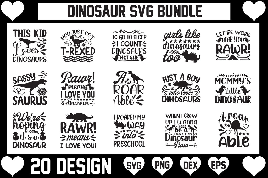 Dinosaur SVG Bundle, Family Saurus Svg, Dinosaur Family Svg ,mama ...