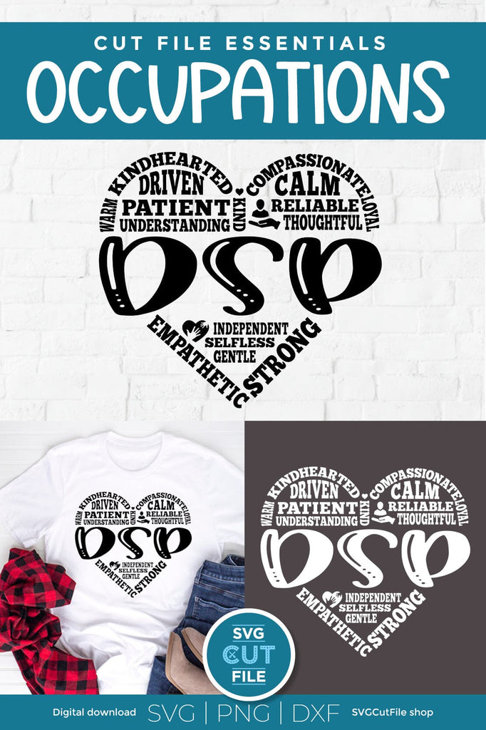 Direct support professional svg, a DSP svg subway art heart for ...