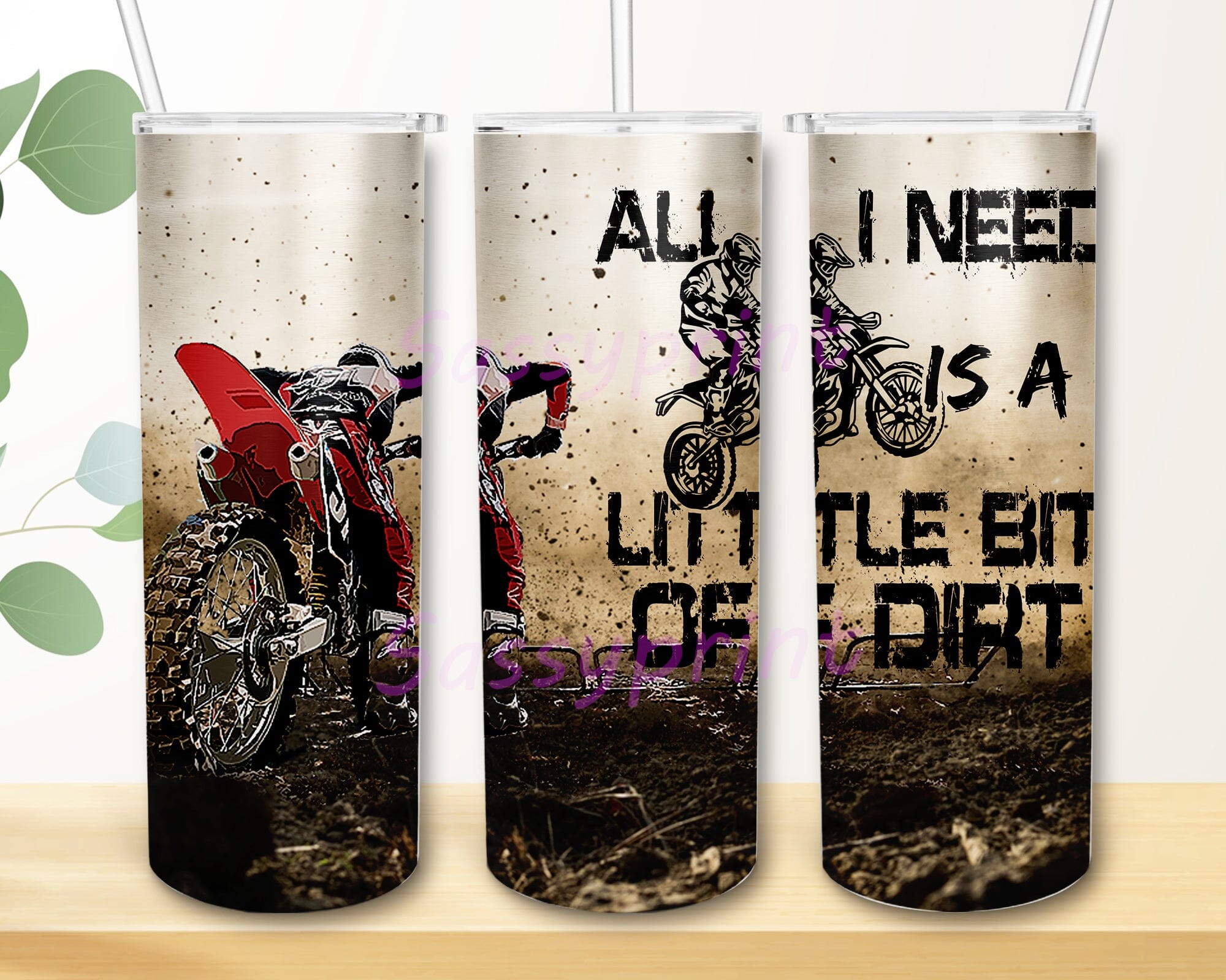 Dirt Bike 20oz Skinny Tumbler Png, Biker Gifts For Men, Motocross ...