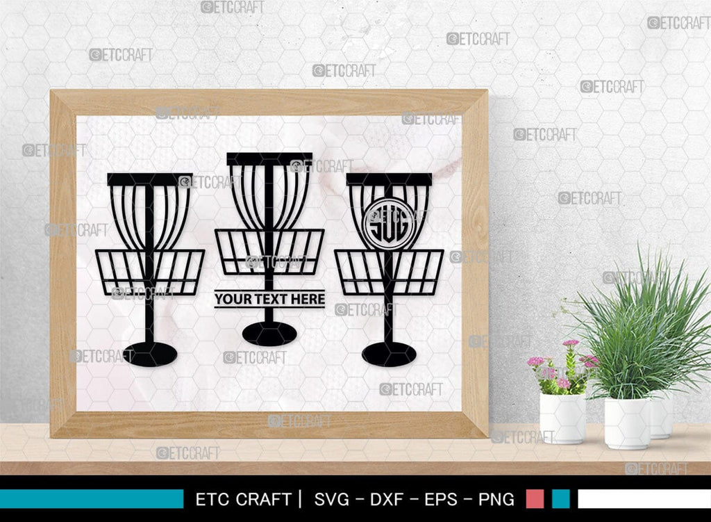 Disc Golf Monogram, Disc Golf Silhouette, Disc Golf SVG, Sports Svg ...