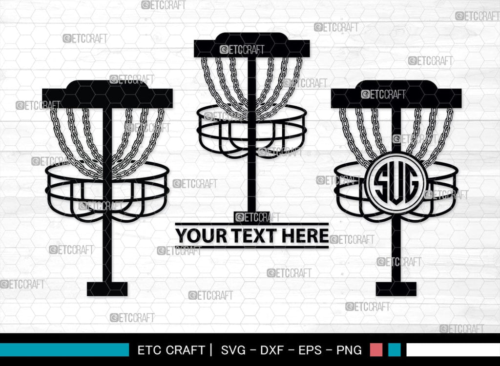 Disc Golf Monogram, Disc Golf Silhouette, Disc Golf SVG, Sports Svg ...