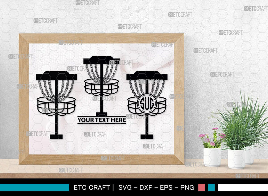 Disc Golf Monogram, Disc Golf Silhouette, Disc Golf SVG, Sports Svg ...