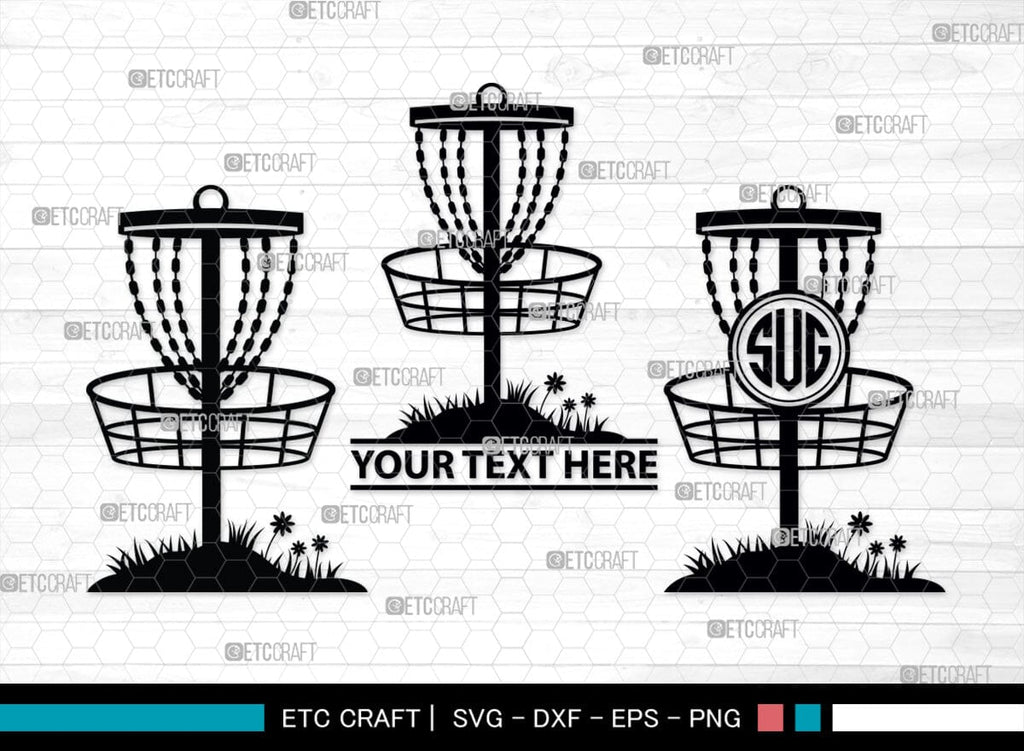 Disc Golf Monogram, Disc Golf Silhouette, Disc Golf SVG, Sports Svg ...